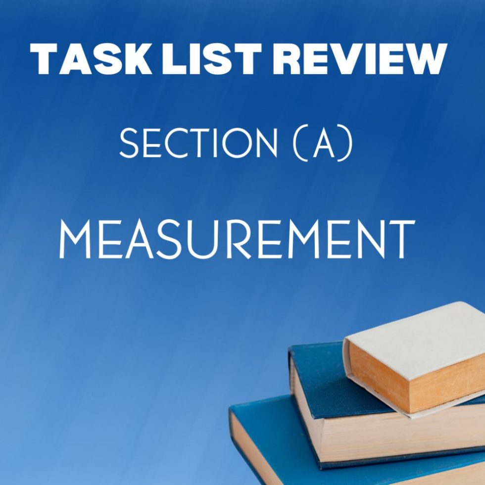 Task List Review Section (A) Measurement | ABA International Academy