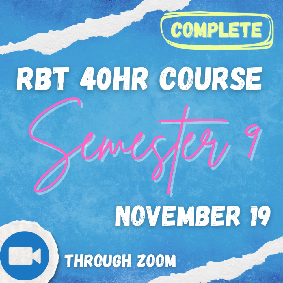 RBT 40 HR Course – Premium Package Semester 11 - ABA International Academy